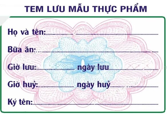 In Tem Lưu Mẫu Thực Phẩm, Thức Ăn Chuẩn Đúng Quy Cách | In Bảo Ngọc
