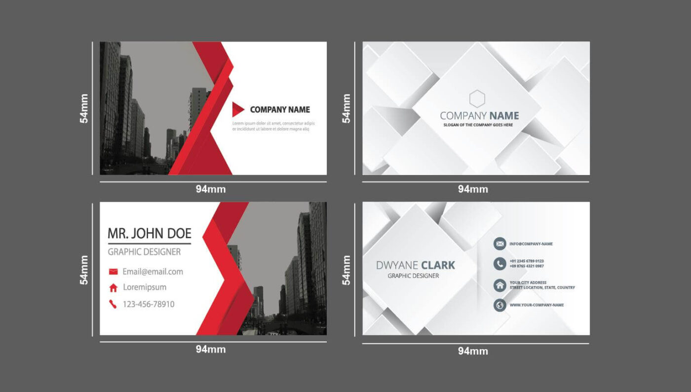 Kích Thước Name Card Chuẩn (cm, mm, inch) Trong Thiết Kế | In Bảo Ngọc