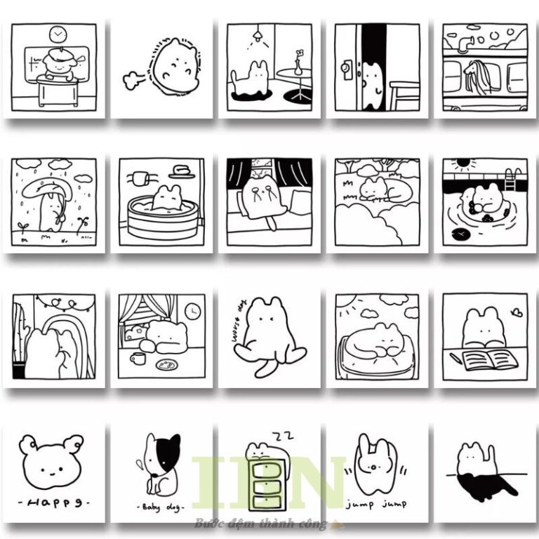 61+ Mẫu Hình Sticker Cute Không Màu Dễ Thương, Sáng Tạo | | In Bảo Ngọc