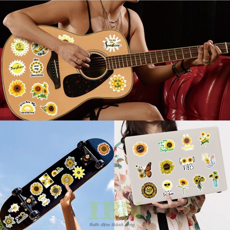 99+ Mẫu Sticker Hoa Đẹp, Xinh Xắn, Nhiều Màu Sắc | In Bảo Ngọc
