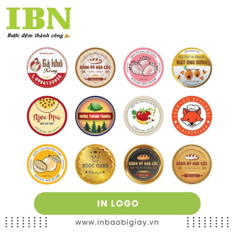 In Logo Dán, Tem Logo Theo Yêu Cầu, Giá Rẻ Tại TPHCM