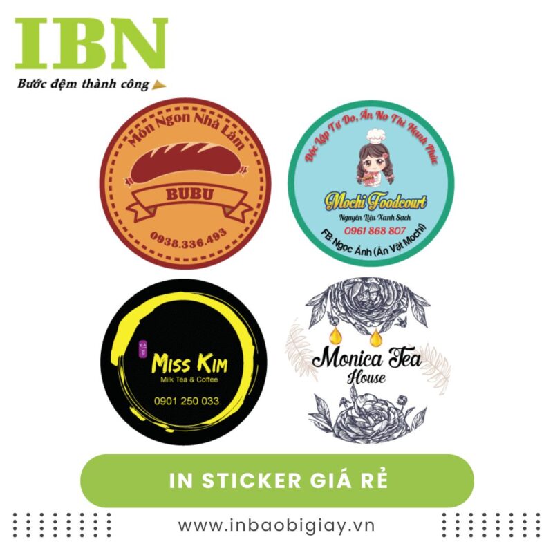 In Sticker Giá Rẻ Theo Yêu Cầu, Mọi Số Lượng Tại In Bảo Ngọc