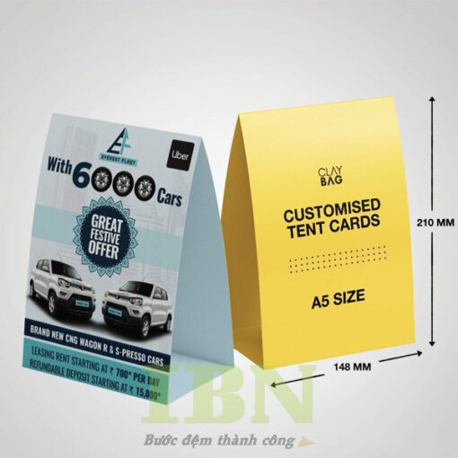 Tent Card Là Gì? Có Những Loại Tent Card Nào Phổ Biến Hiện Nay? | In ...