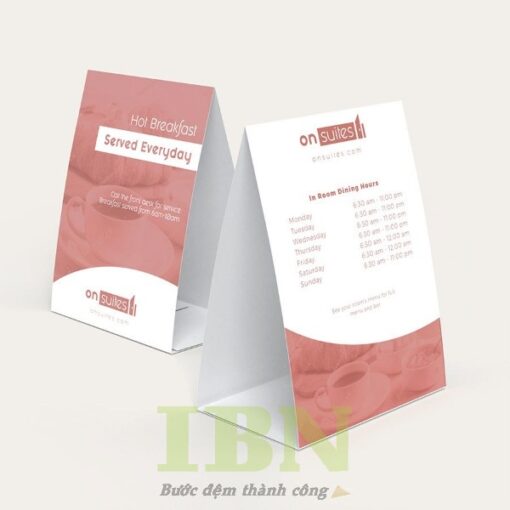 Tent Card Là Gì? Có Những Loại Tent Card Nào Phổ Biến Hiện Nay? | In ...