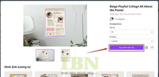 Cách làm poster trên máy tính, Canva cho người mới | In Bảo Ngọc